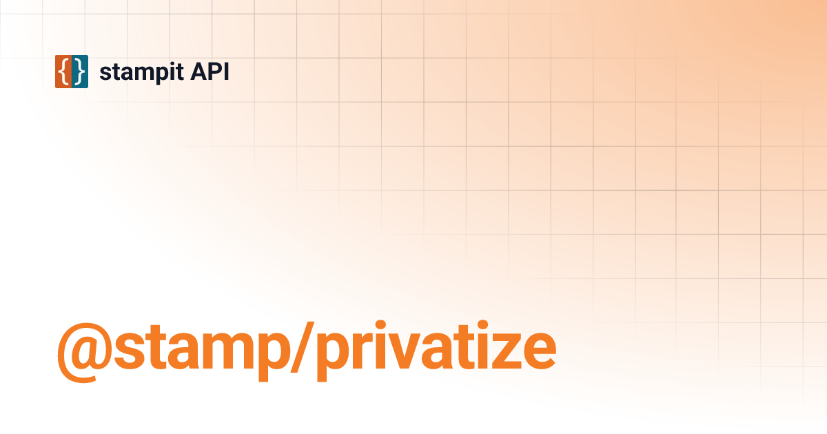@stamp/privatize | stampit API